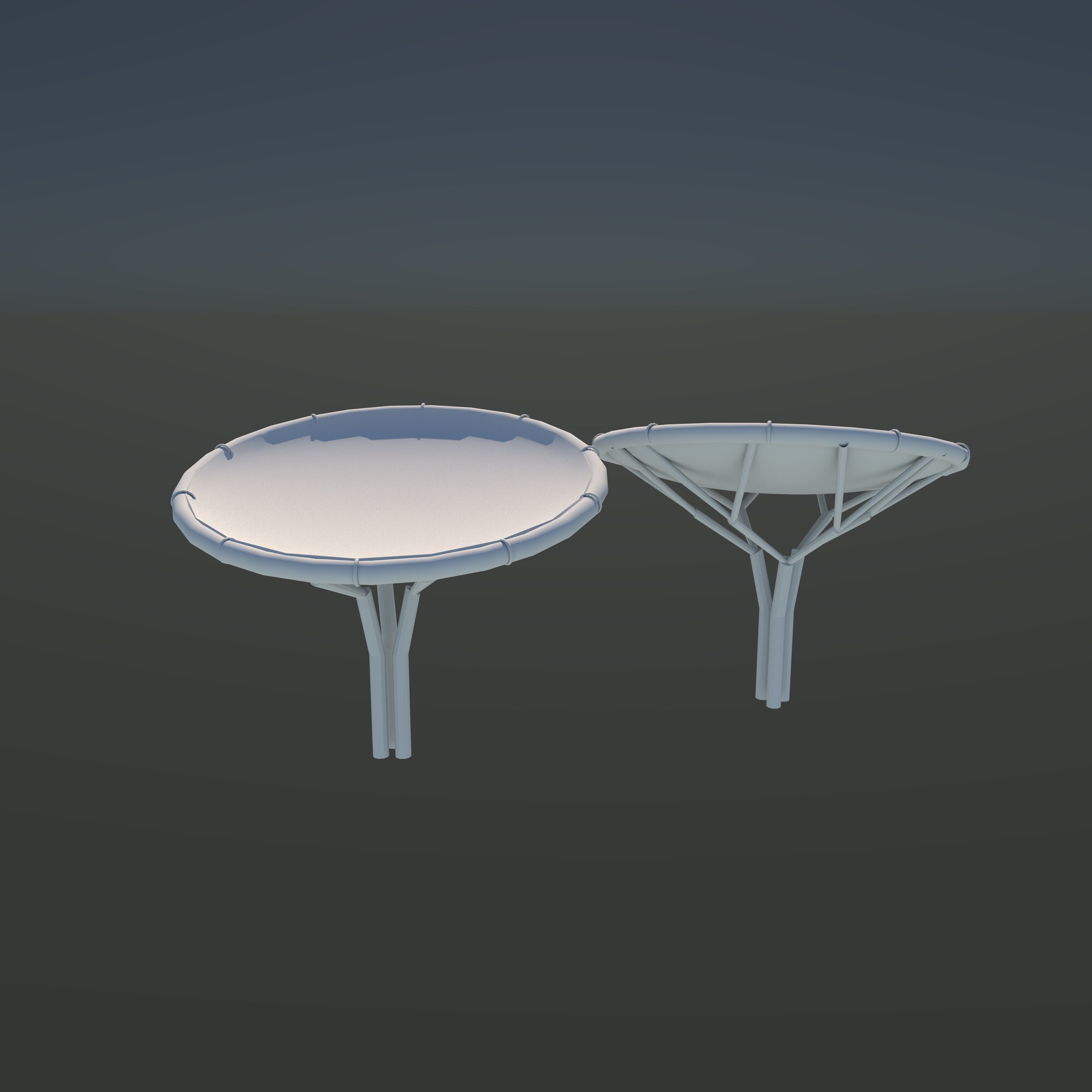 Tensile Structure 3D model animated | CGTrader