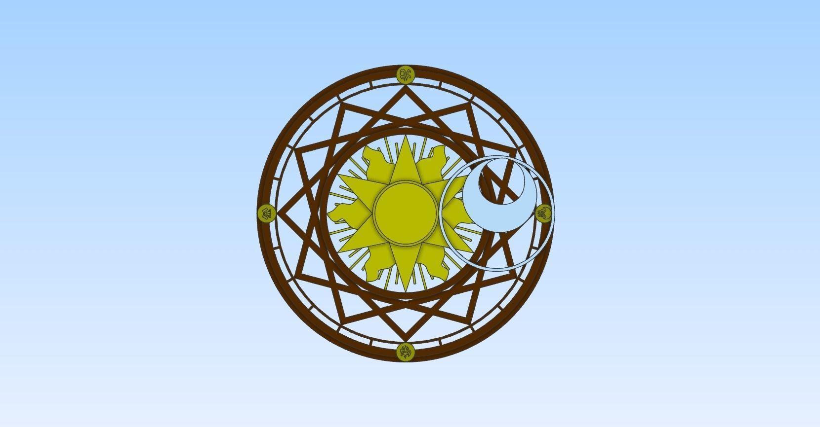 Sakura Card Captor Clow Reed Magic Circle 3D model 3D printable | CGTrader