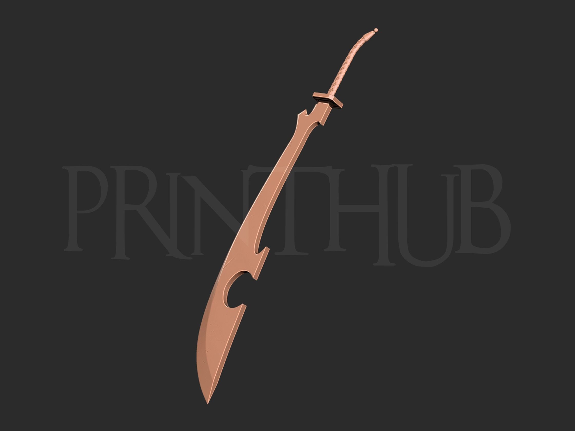 Shunsui Kyoraku sword - Bleach Cosplay 3D model 3D printable | CGTrader