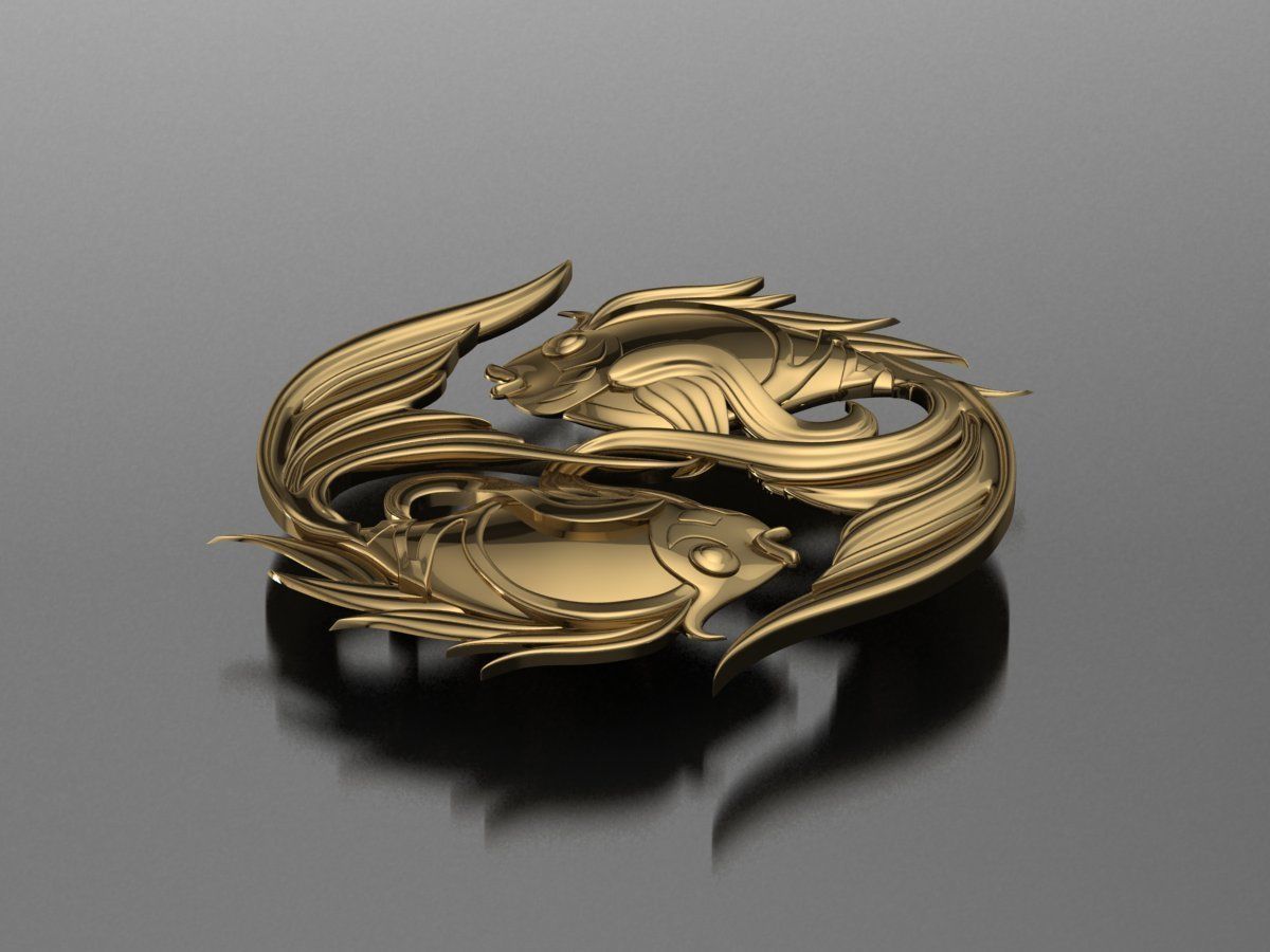 Zodiac 9 horoscope Fish 3D model 3D printable | CGTrader
