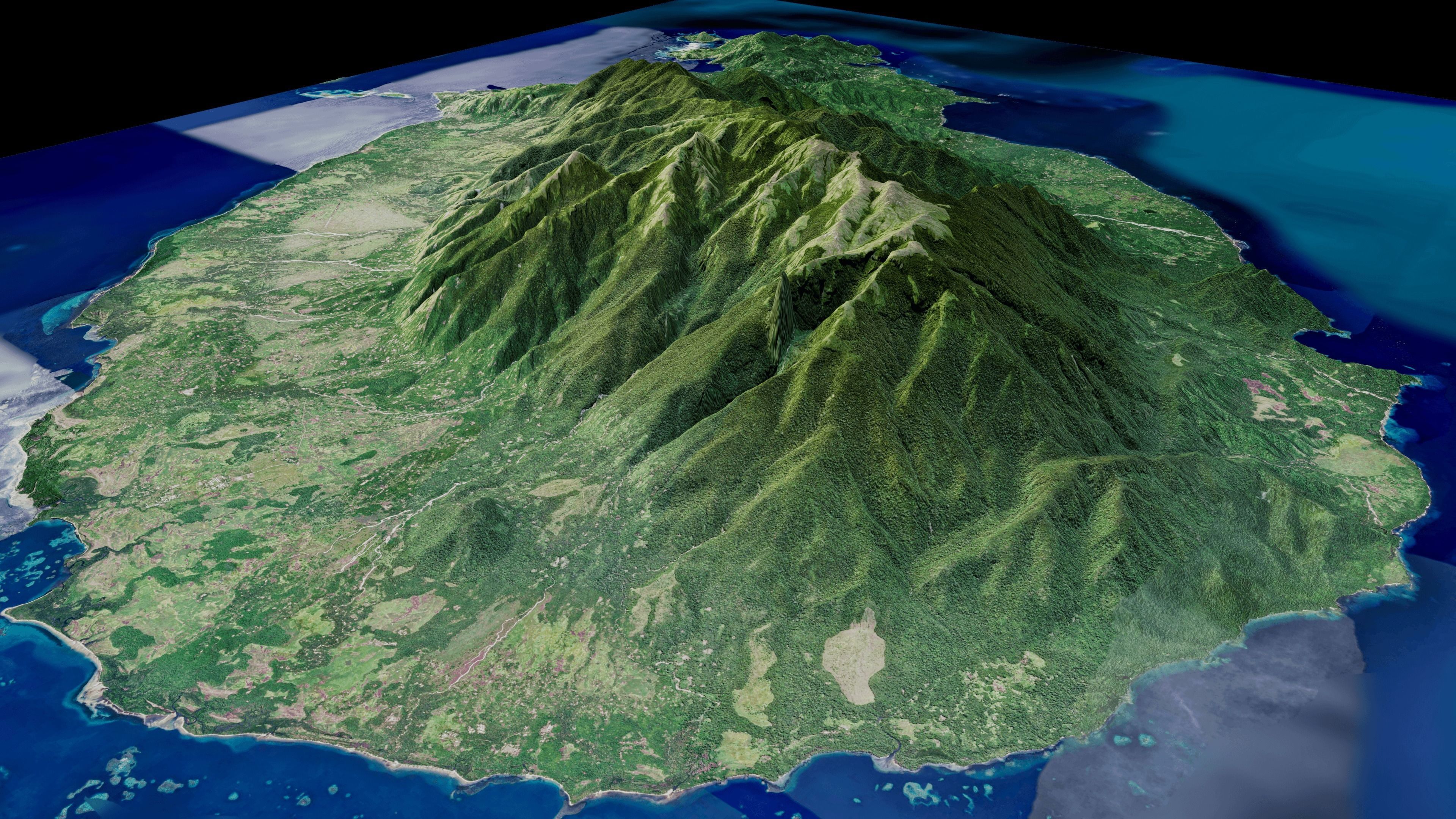 goodenough island cape verde 3d model terrain 3D model | CGTrader