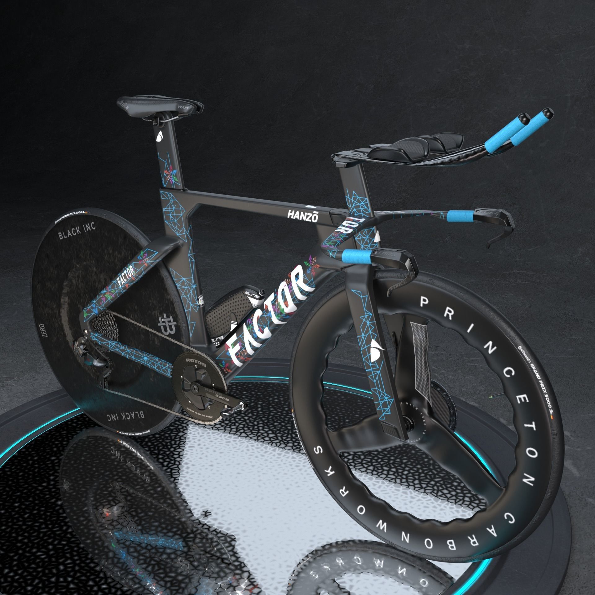3D model Factor Hanzo time trial bike VR / AR / low-poly | CGTrader