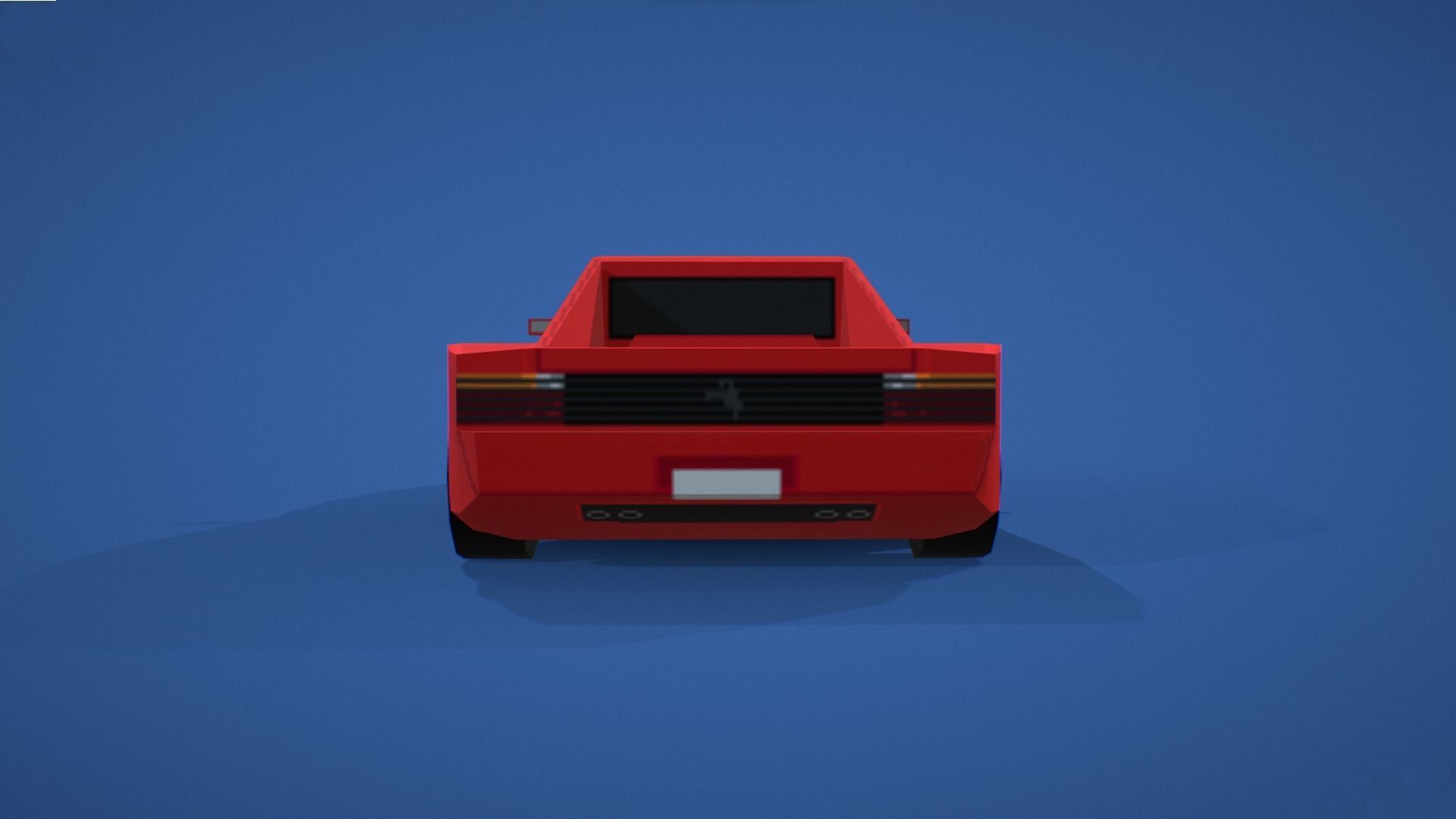 3D model Ferrari Testarossa PS1 Style VR / AR / low-poly | CGTrader
