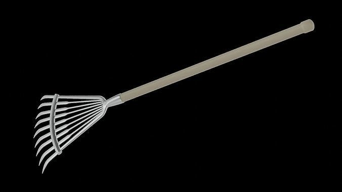 Garden rake 3D model | CGTrader