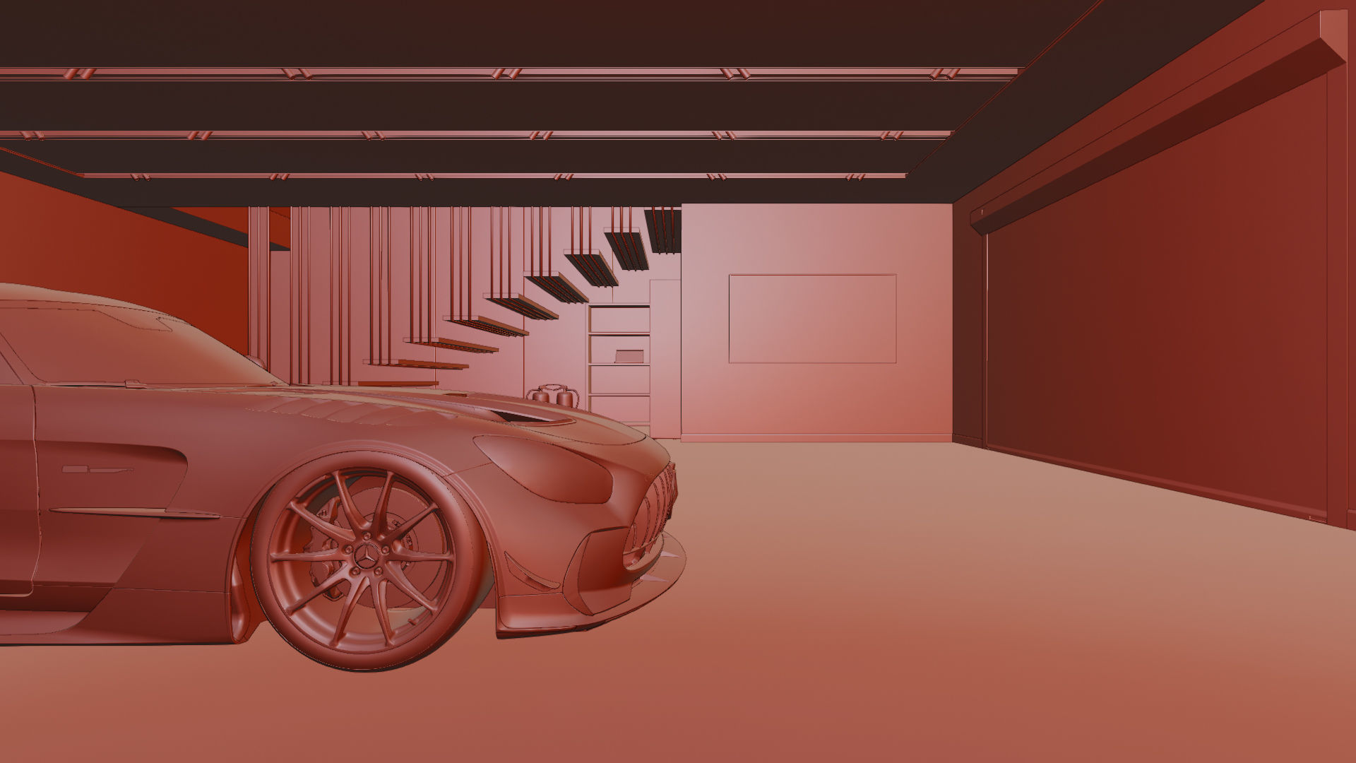 3D model Realistic Car Garage VR / AR / low-poly | CGTrader
