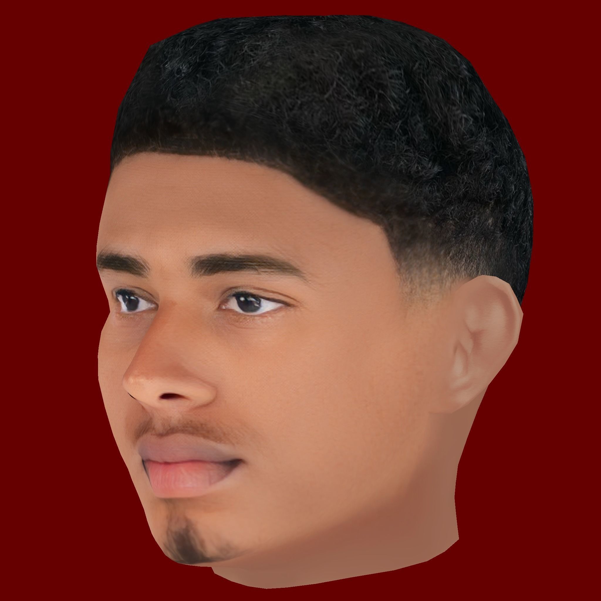 3D model Jude Bellingham Head - Low poly head for game VR / AR / low ...