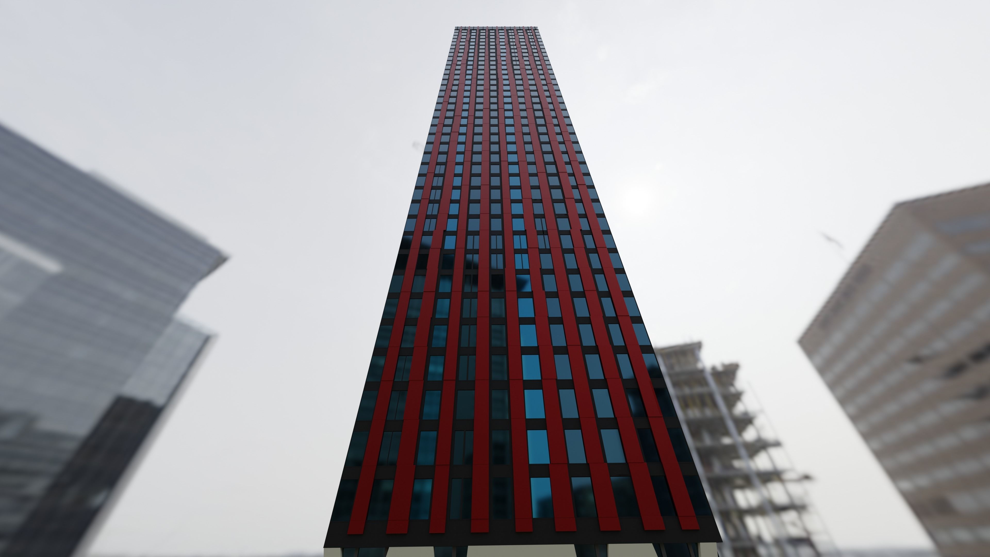 3D model Rotterdam - The Red Apple Building VR / AR / low-poly | CGTrader