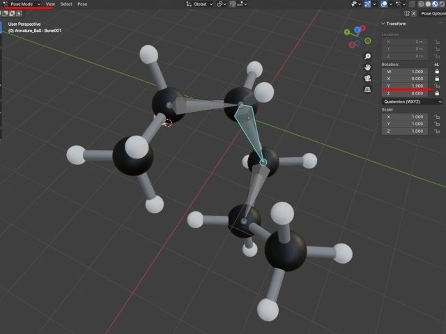 n-hexane 3D molecular models 3D model animated | CGTrader