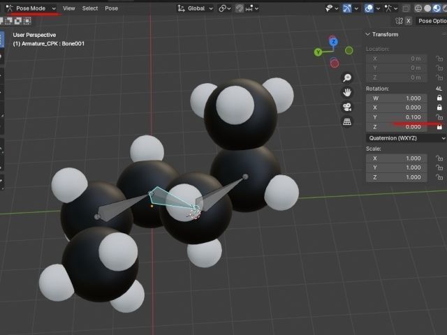 n-hexane 3D molecular models 3D model animated | CGTrader