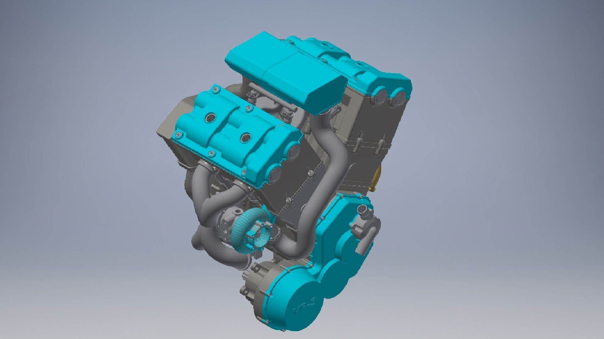 V4 Engine assembly 3D model | CGTrader