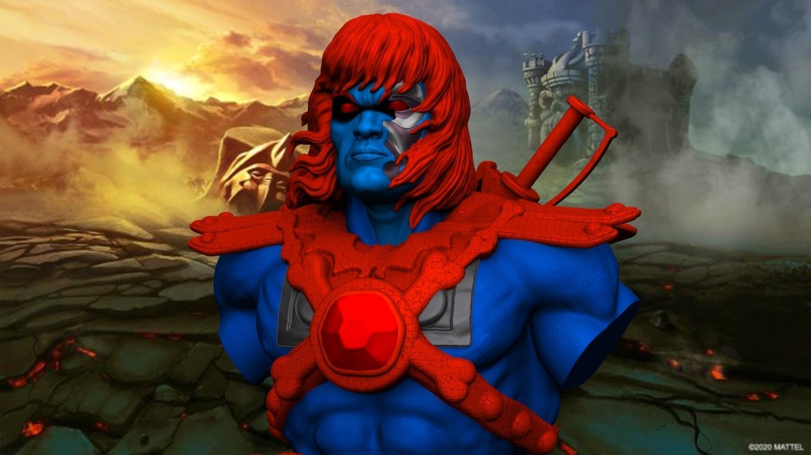 FAKER MOTU MASTER OF THE UNIVERSE HEMAN BUST 3D model 3D printable ...