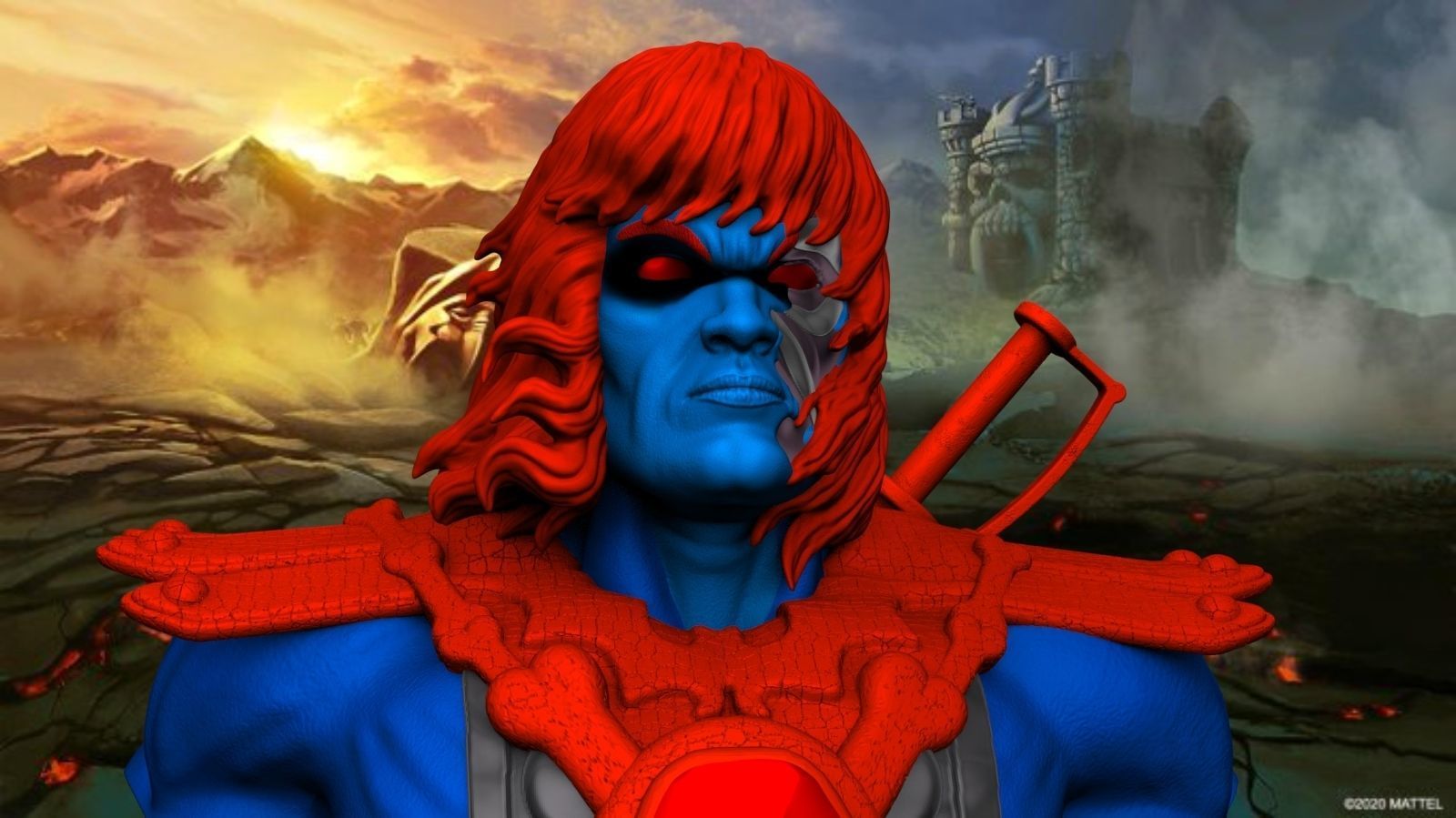 FAKER MOTU MASTER OF THE UNIVERSE HEMAN BUST 3D model 3D printable ...