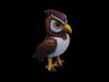 3D model Owl-Chocobo low poly VR / AR / low-poly | CGTrader