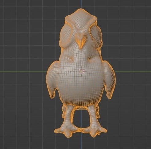 3D model Owl-Chocobo low poly VR / AR / low-poly | CGTrader