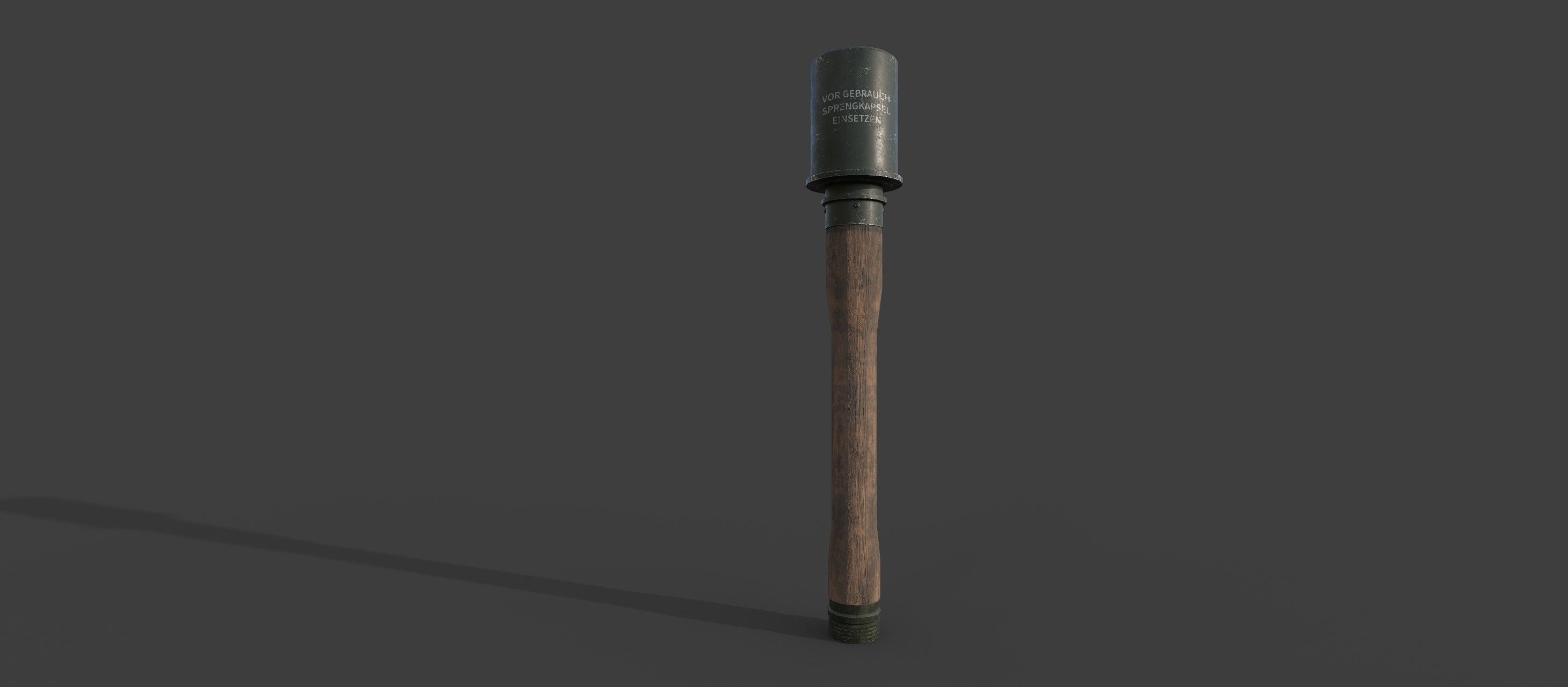 German WW2 M24 Stick Grenade free VR / AR / low-poly 3D model | CGTrader