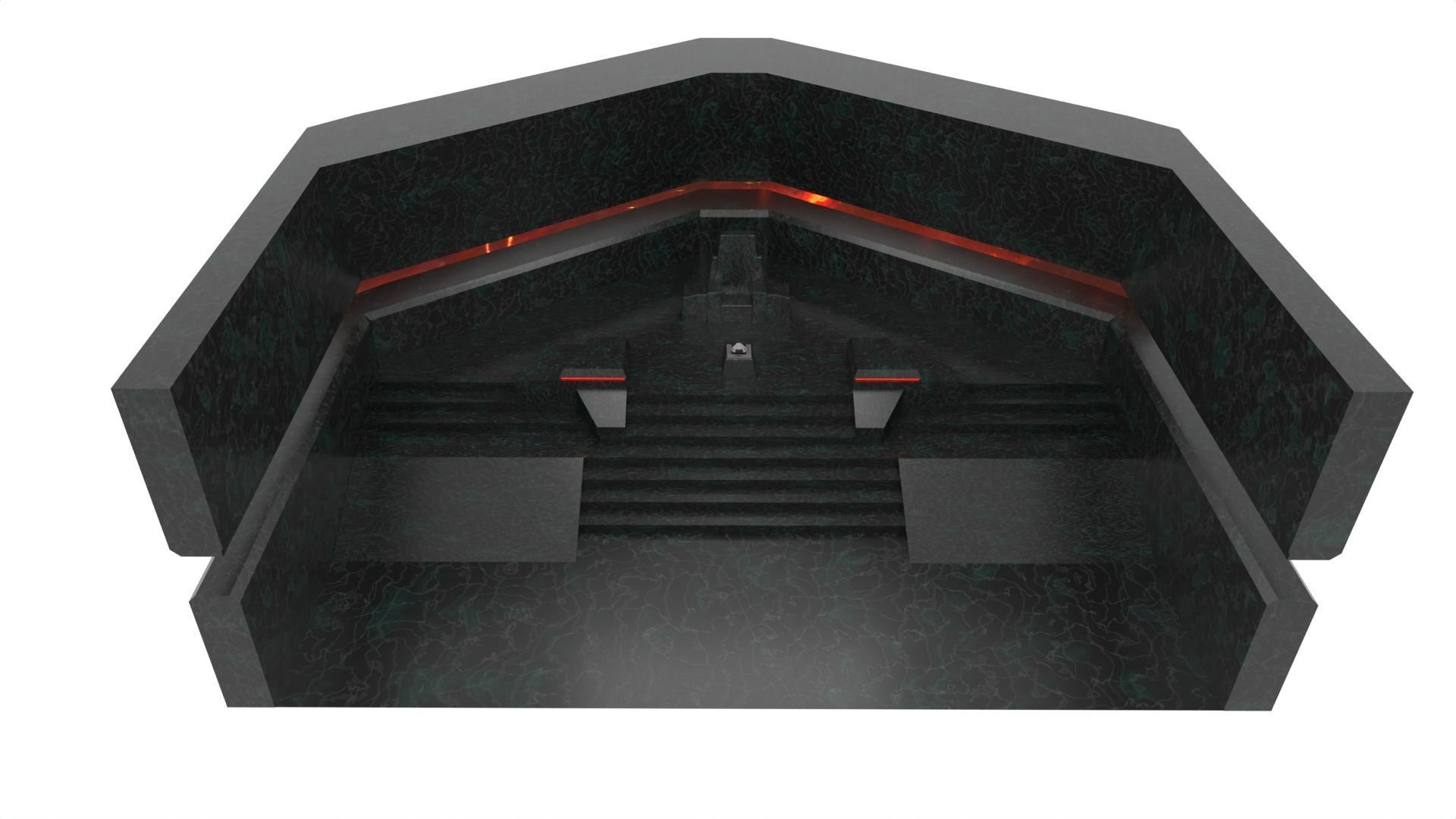 Darth Vaders Throne Room 1-18 scale Kenner Hasbro 3D model 3D printable ...