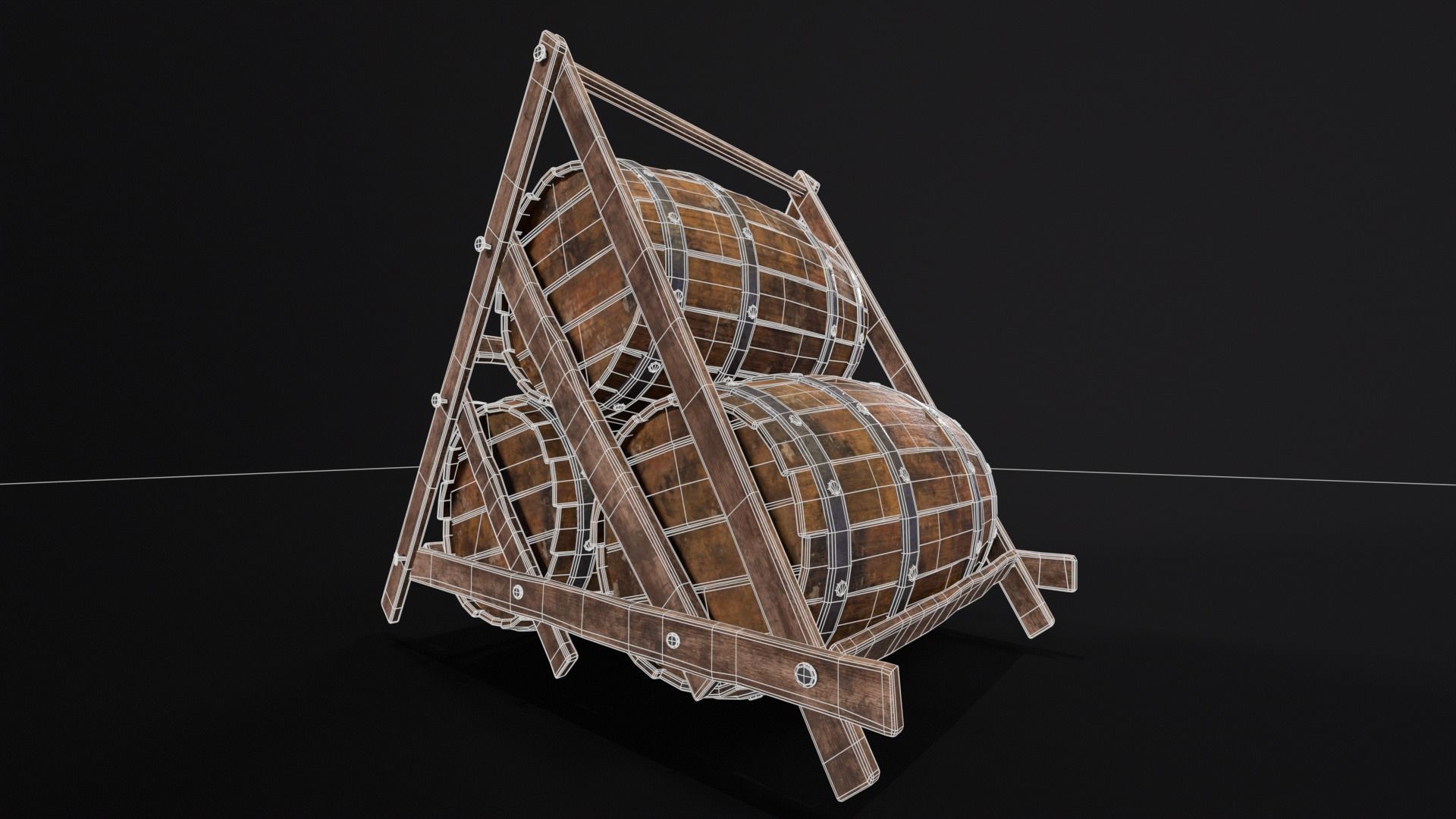 3D model Barrel Keg Storage VR / AR / low-poly | CGTrader