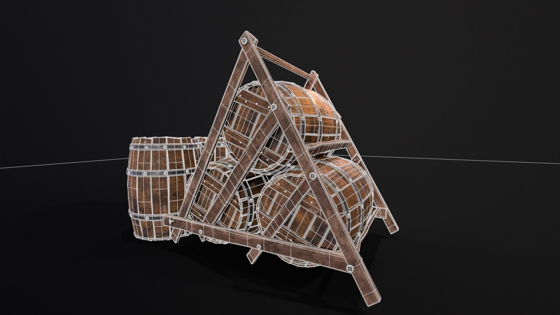 3D model Barrel Keg Storage VR / AR / low-poly | CGTrader