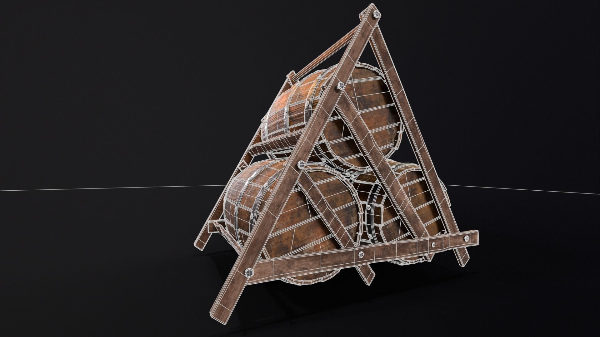 3D model Barrel Keg Storage VR / AR / low-poly | CGTrader