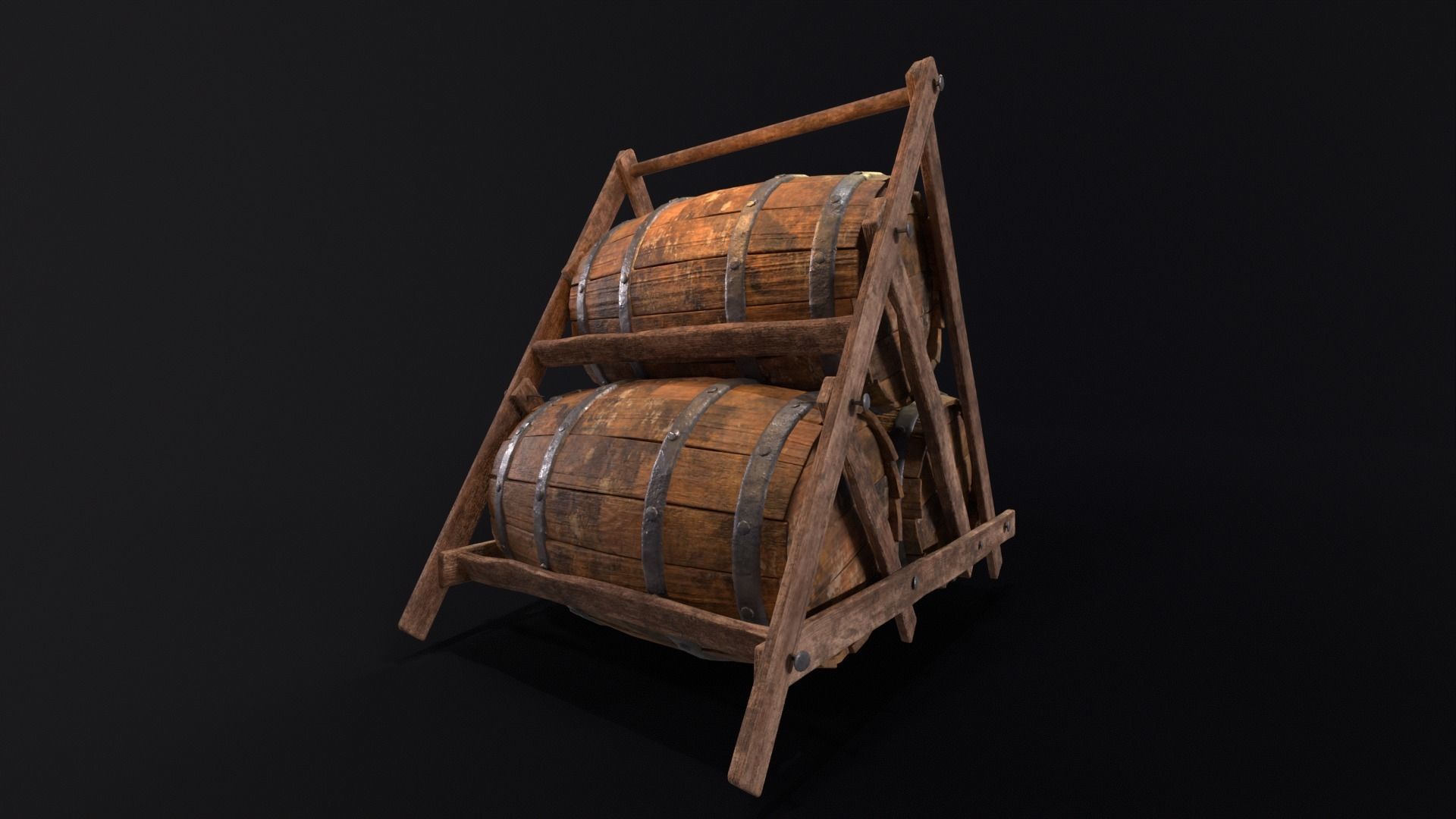 3D model Barrel Keg Storage VR / AR / low-poly | CGTrader