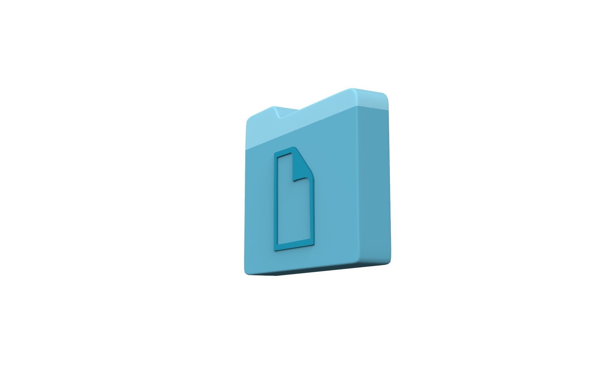 3D model Icon Folder Document 3D Model VR / AR / low-poly | CGTrader