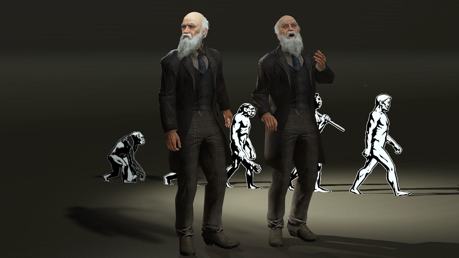 Darwin High quality character full Rigged and Animated 3D model 3D ...