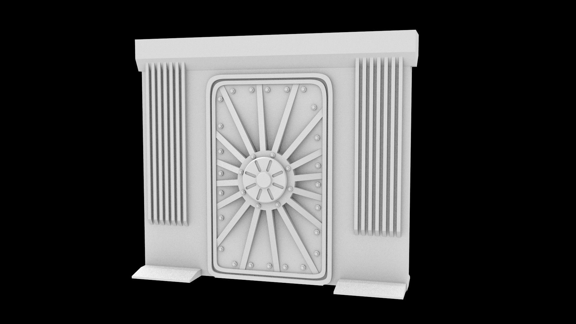 SCI FI SILO SERIES DOORS - PRINTABLE 3D 3D model 3D printable | CGTrader