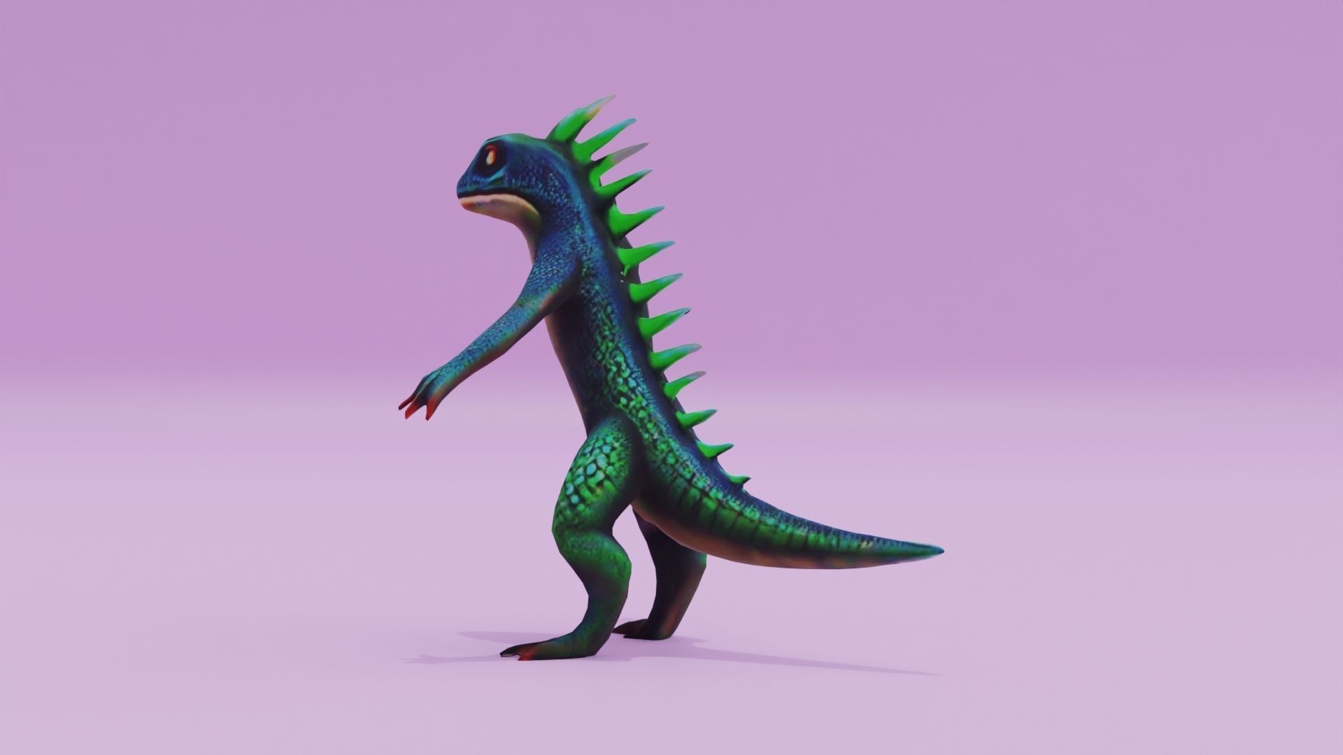 Lizard Character A-pose free VR / AR / low-poly 3D model | CGTrader