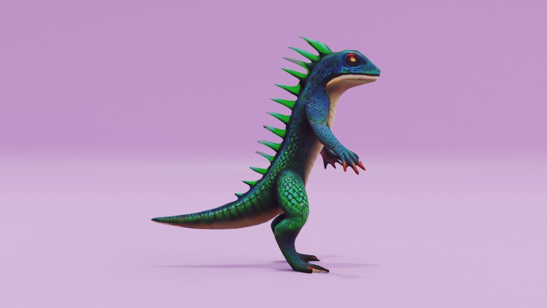 Lizard Character A-pose free VR / AR / low-poly 3D model | CGTrader