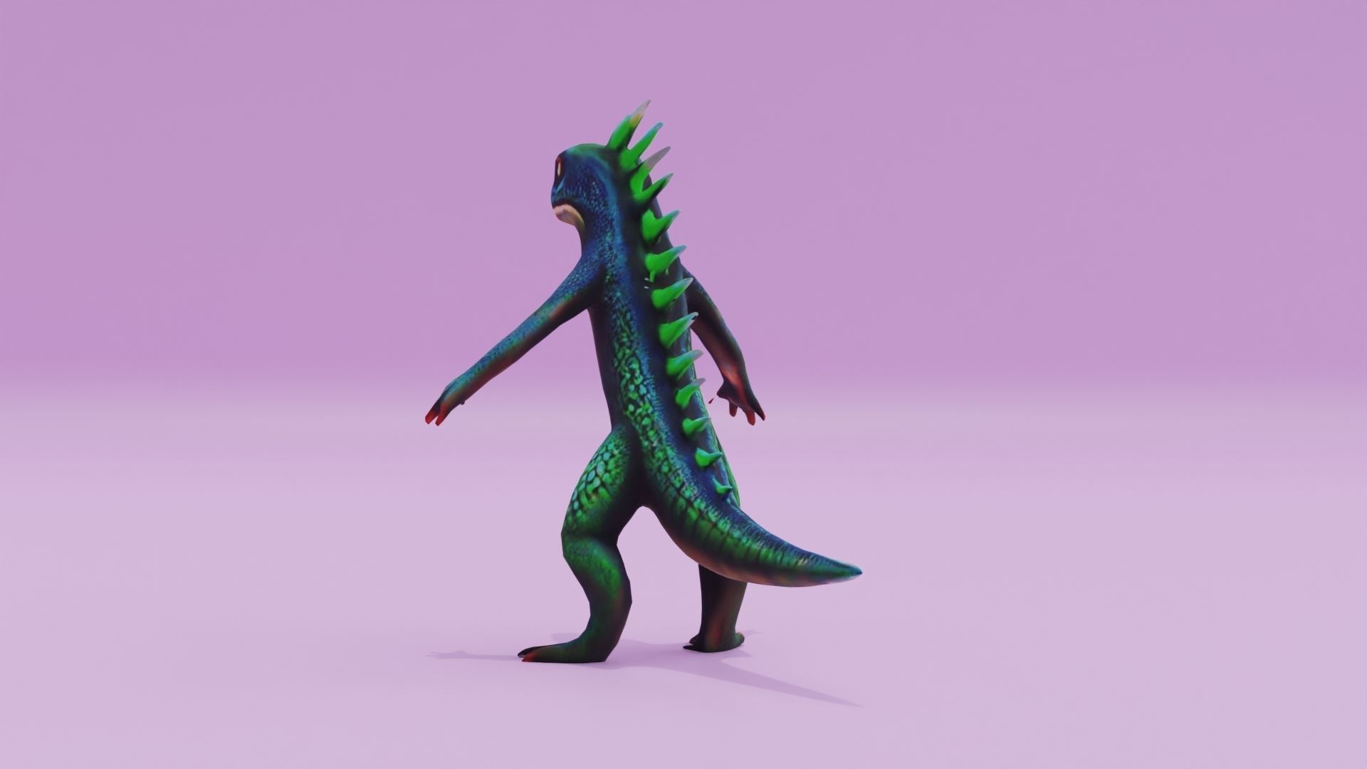 Lizard Character A-pose free VR / AR / low-poly 3D model | CGTrader