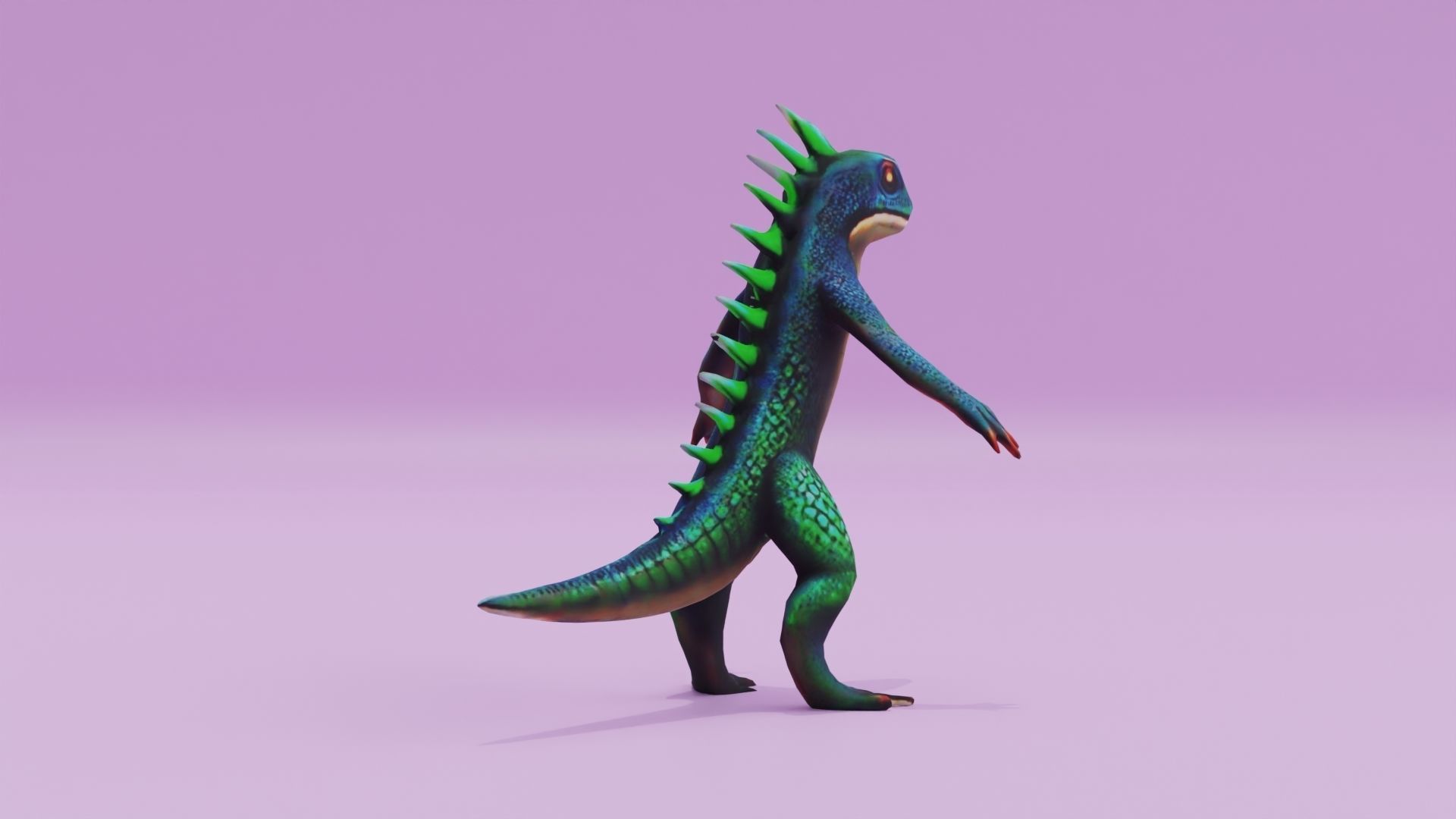 Lizard Character A-pose free VR / AR / low-poly 3D model | CGTrader