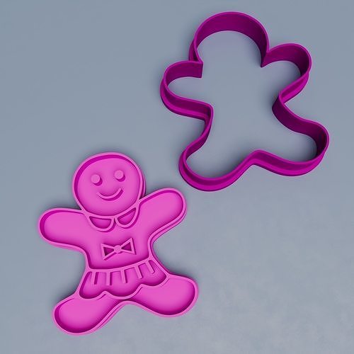 Girl Cookie Cutter free 3D model 3D printable | CGTrader
