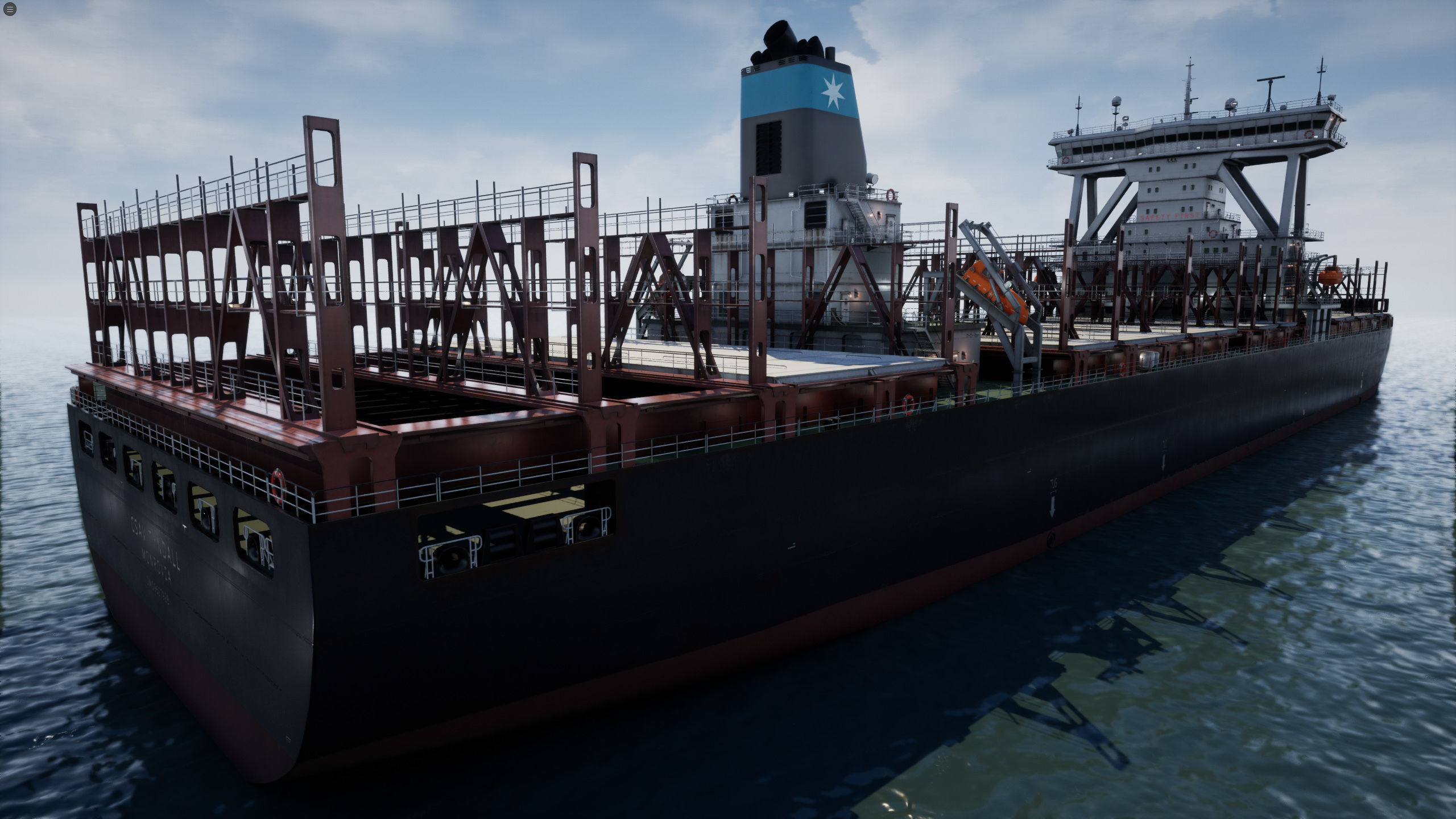 3D model Cargo Ship Container Ship - low poly VR / AR / low-poly | CGTrader
