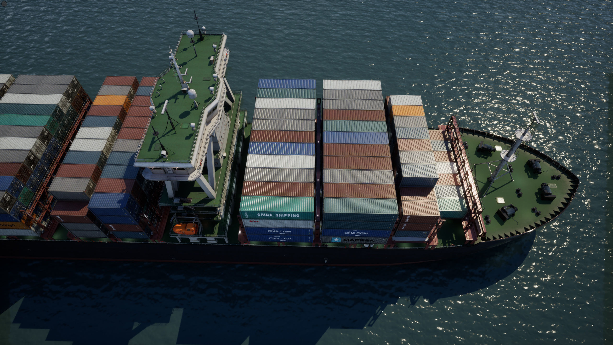 3D model Cargo Ship Container Ship - low poly VR / AR / low-poly | CGTrader