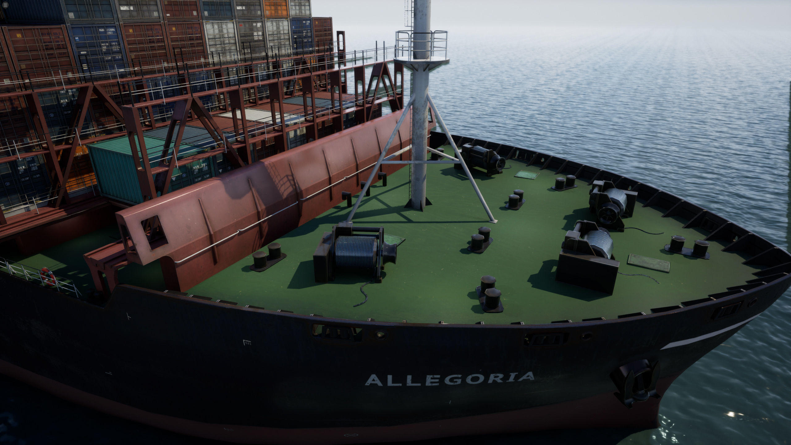 3D model Cargo Ship Container Ship - low poly VR / AR / low-poly | CGTrader