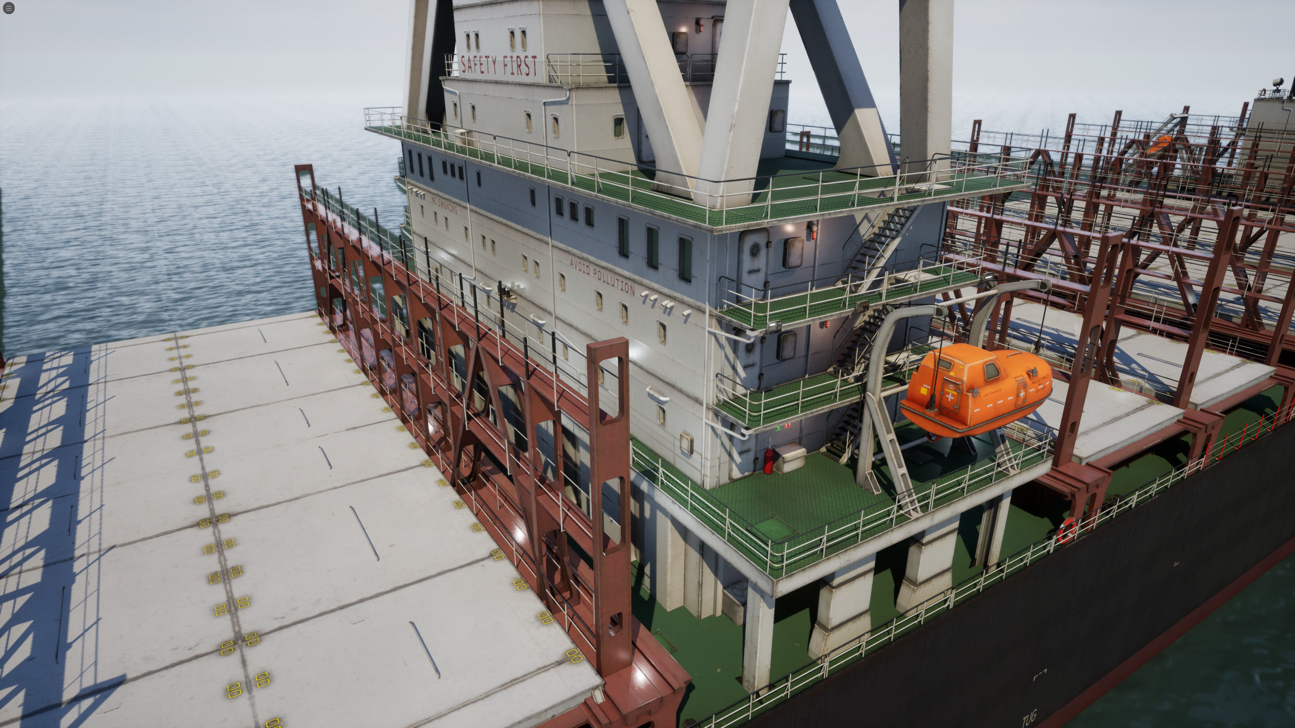 3D model Cargo Ship Container Ship - low poly VR / AR / low-poly | CGTrader
