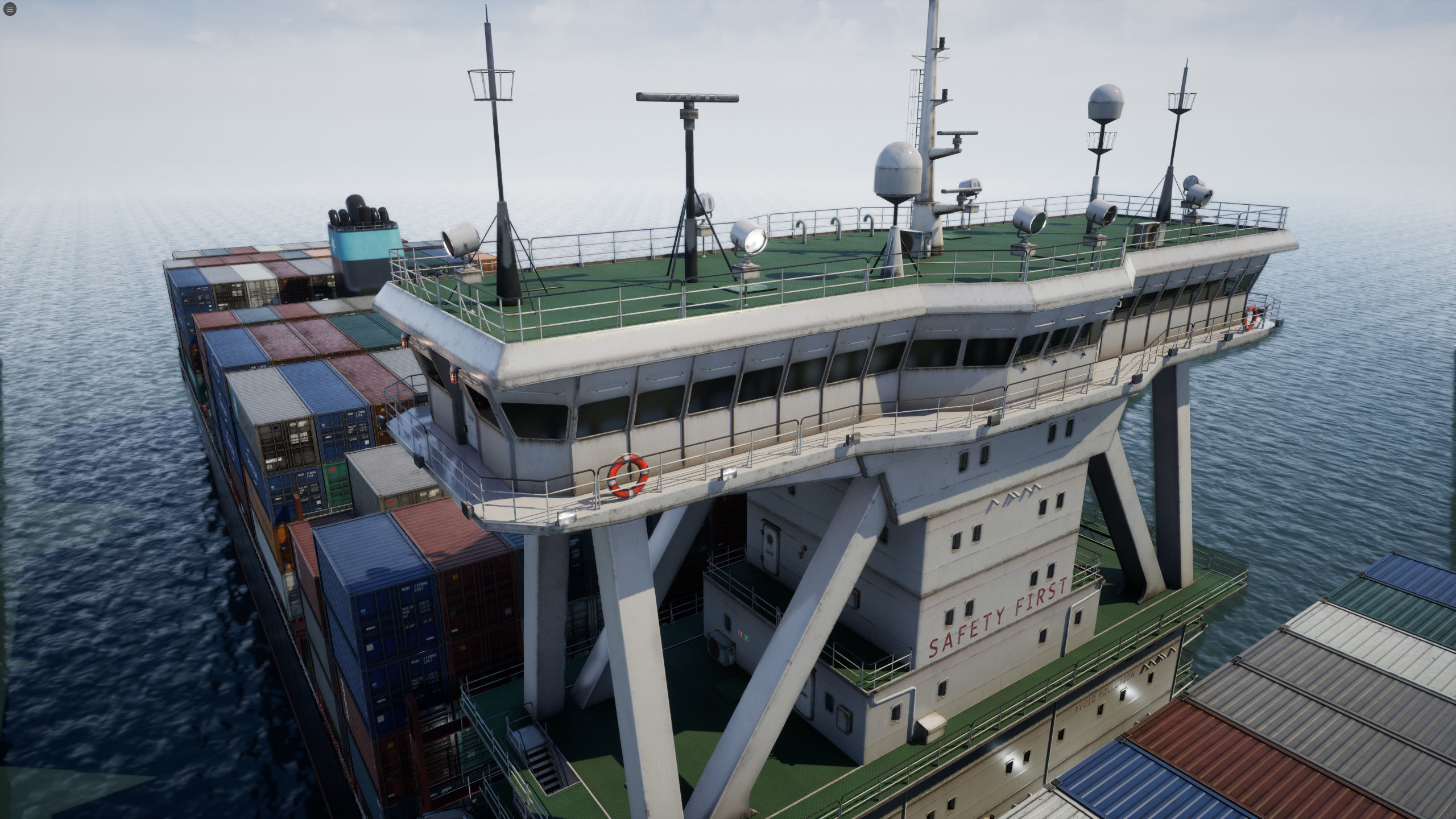 3D model Cargo Ship Container Ship - low poly VR / AR / low-poly | CGTrader
