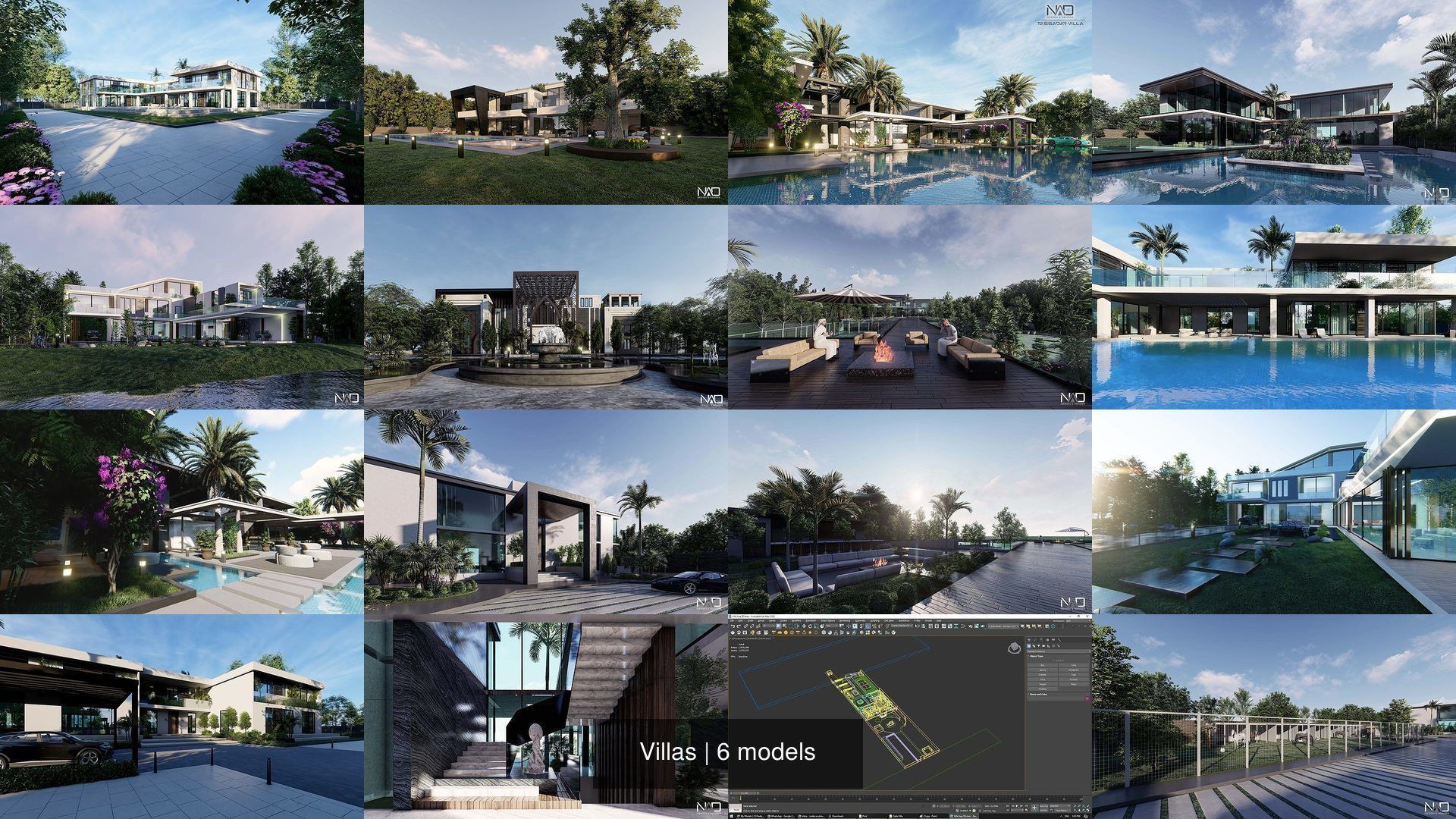 Villas 3D Model Collection | CGTrader