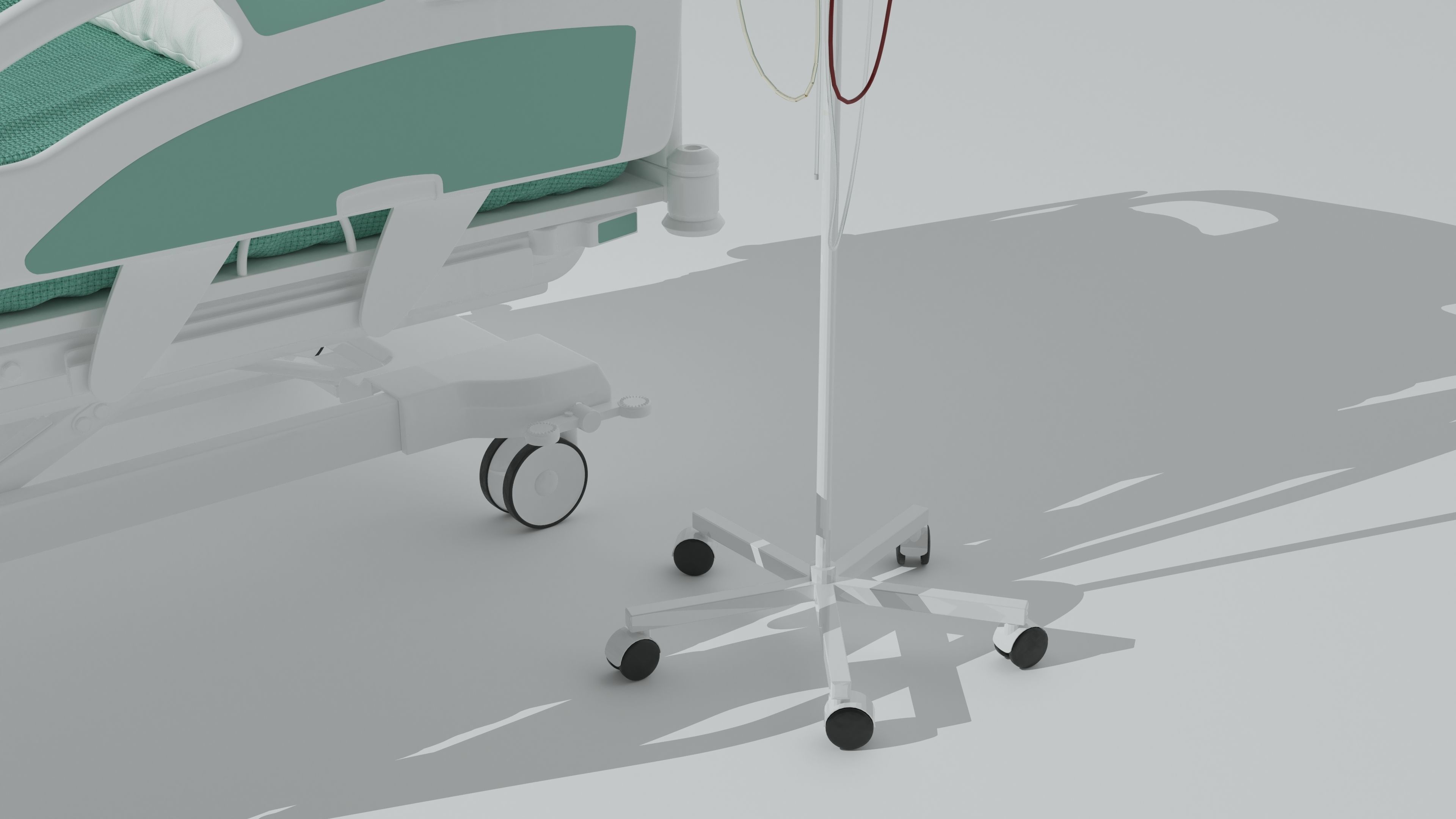 Intensive Care Bed 3 - 4K 3D model | CGTrader