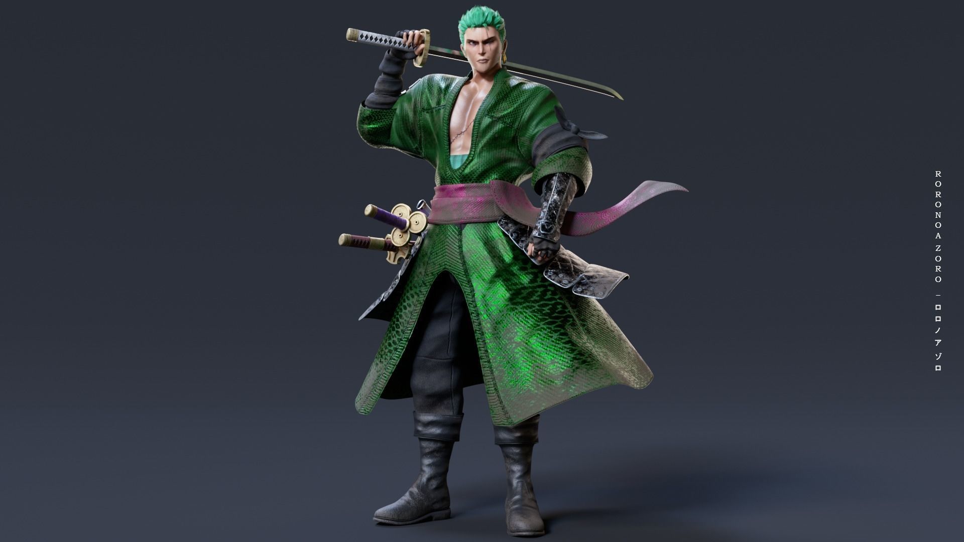 3D model Roronoa Zoro - One Piece VR / AR / low-poly | CGTrader