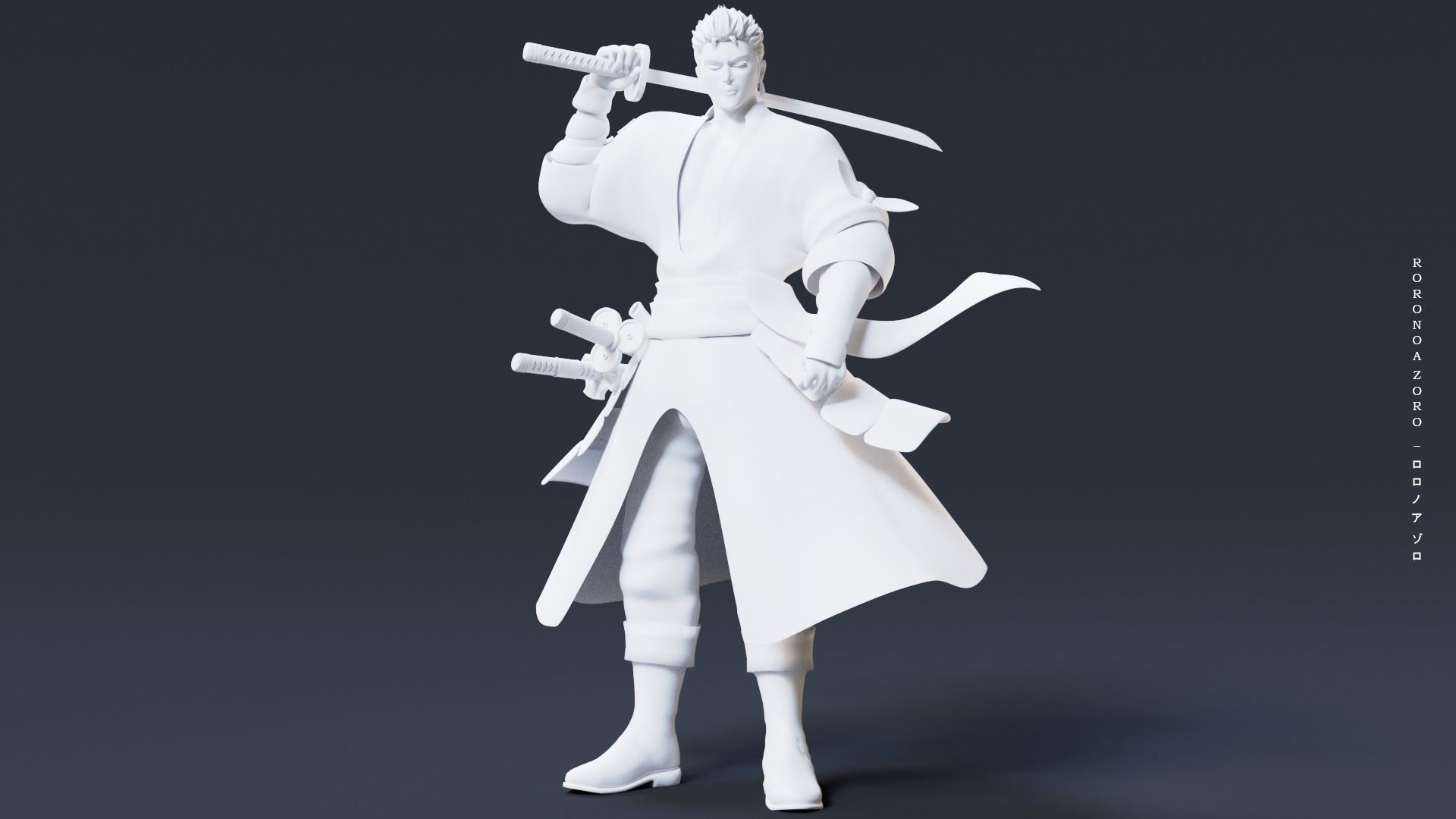3D model Roronoa Zoro - One Piece VR / AR / low-poly | CGTrader