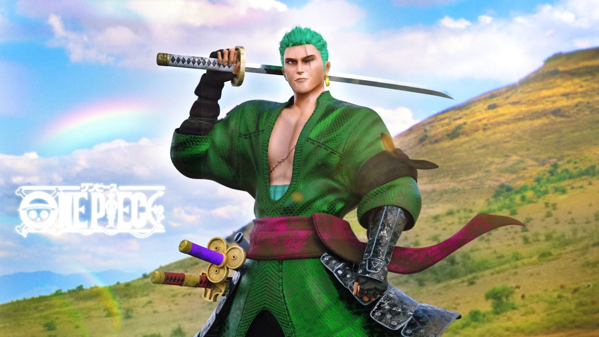 3D model Roronoa Zoro - One Piece VR / AR / low-poly | CGTrader
