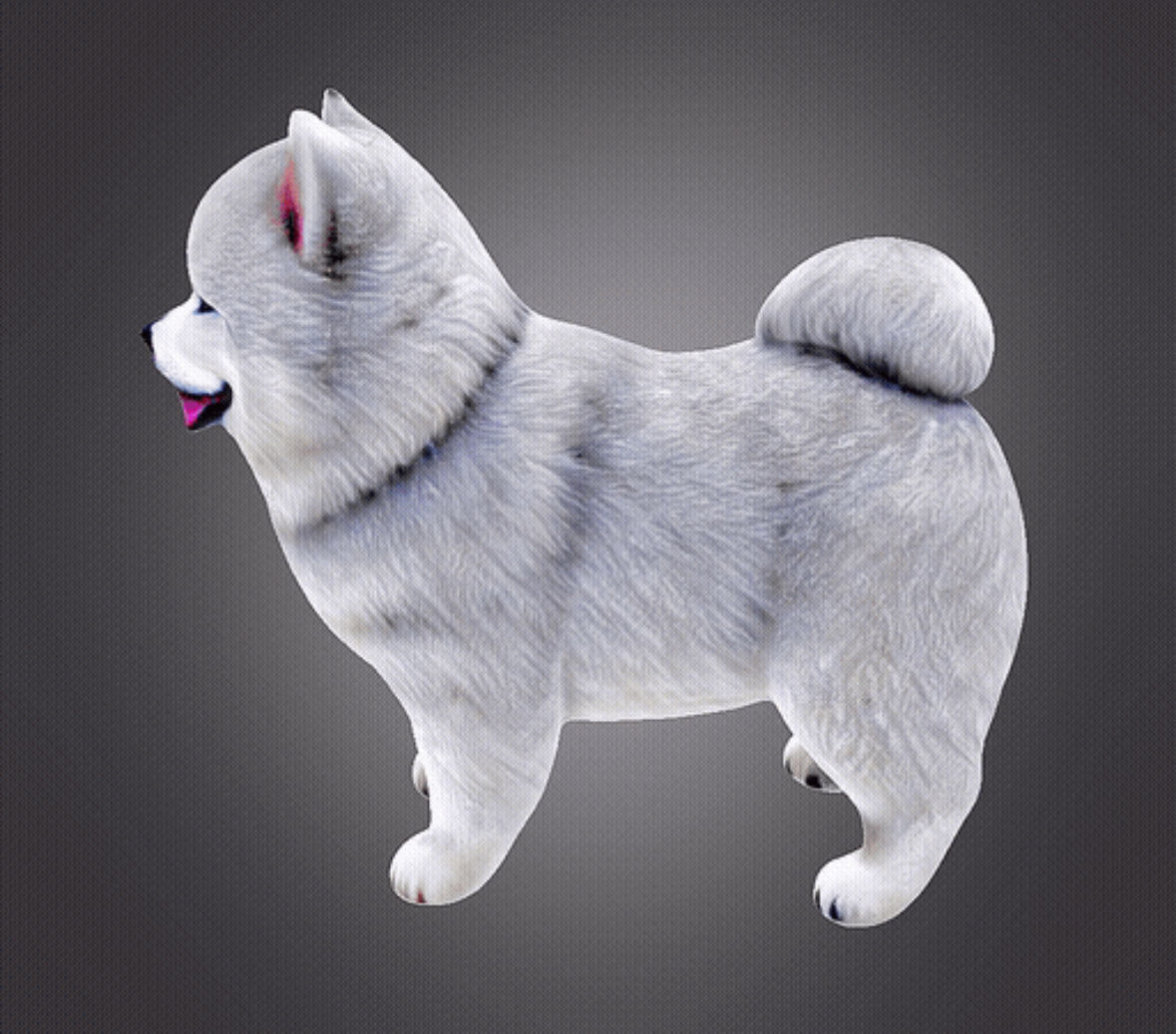 Samoyed Puppy 3D model 3D printable | CGTrader