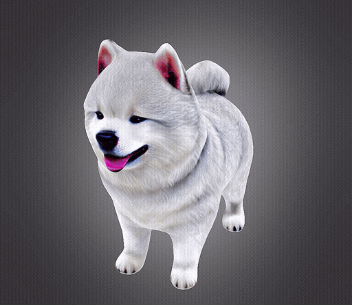 Samoyed Puppy 3D model 3D printable | CGTrader