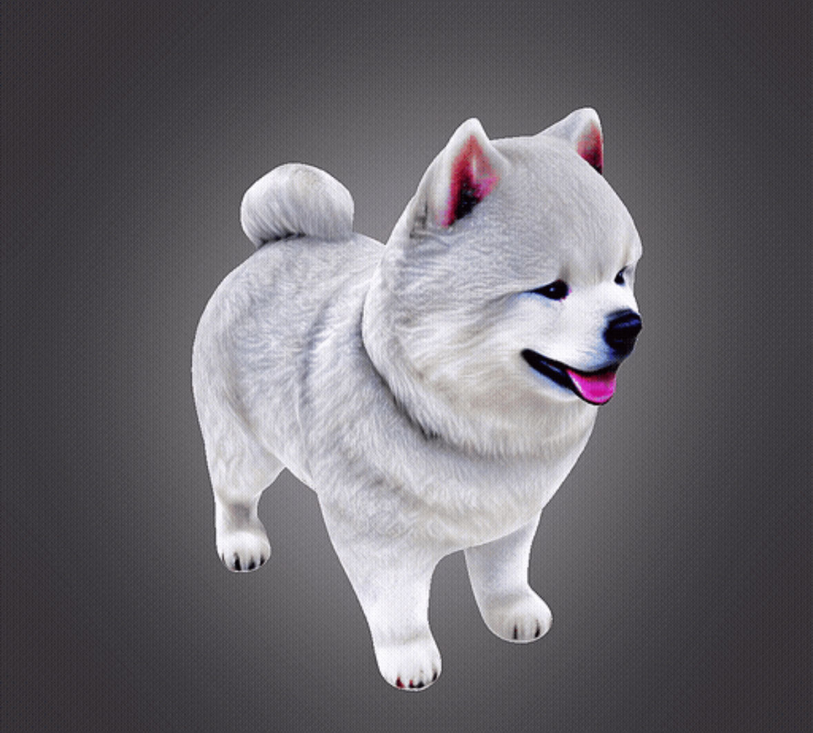 Samoyed Puppy 3D model 3D printable | CGTrader