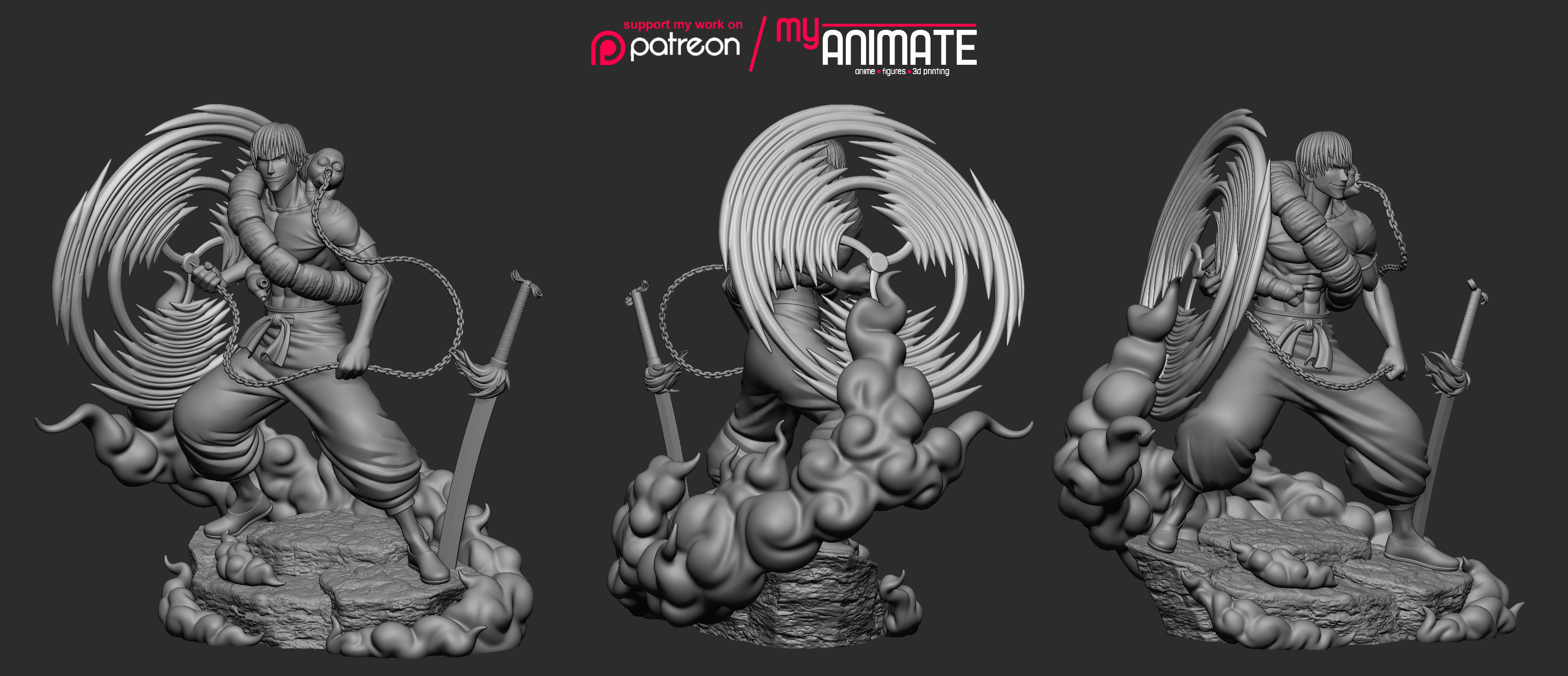 Toji from Jujutsu Kaisen - myAnimate 3D model 3D printable | CGTrader