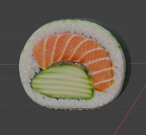 Sushi Roll 3D model | CGTrader