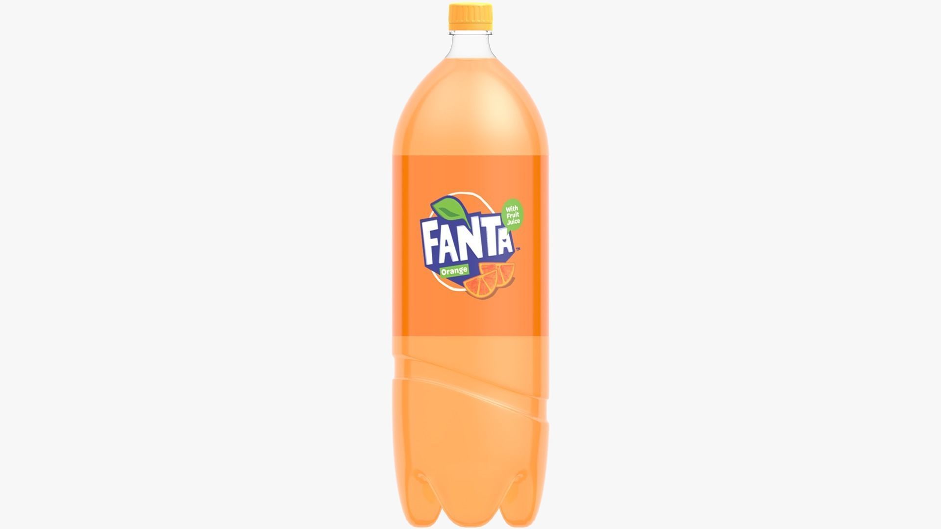 Fanta Orange Soda 3 Liter Bottle 3D model | CGTrader