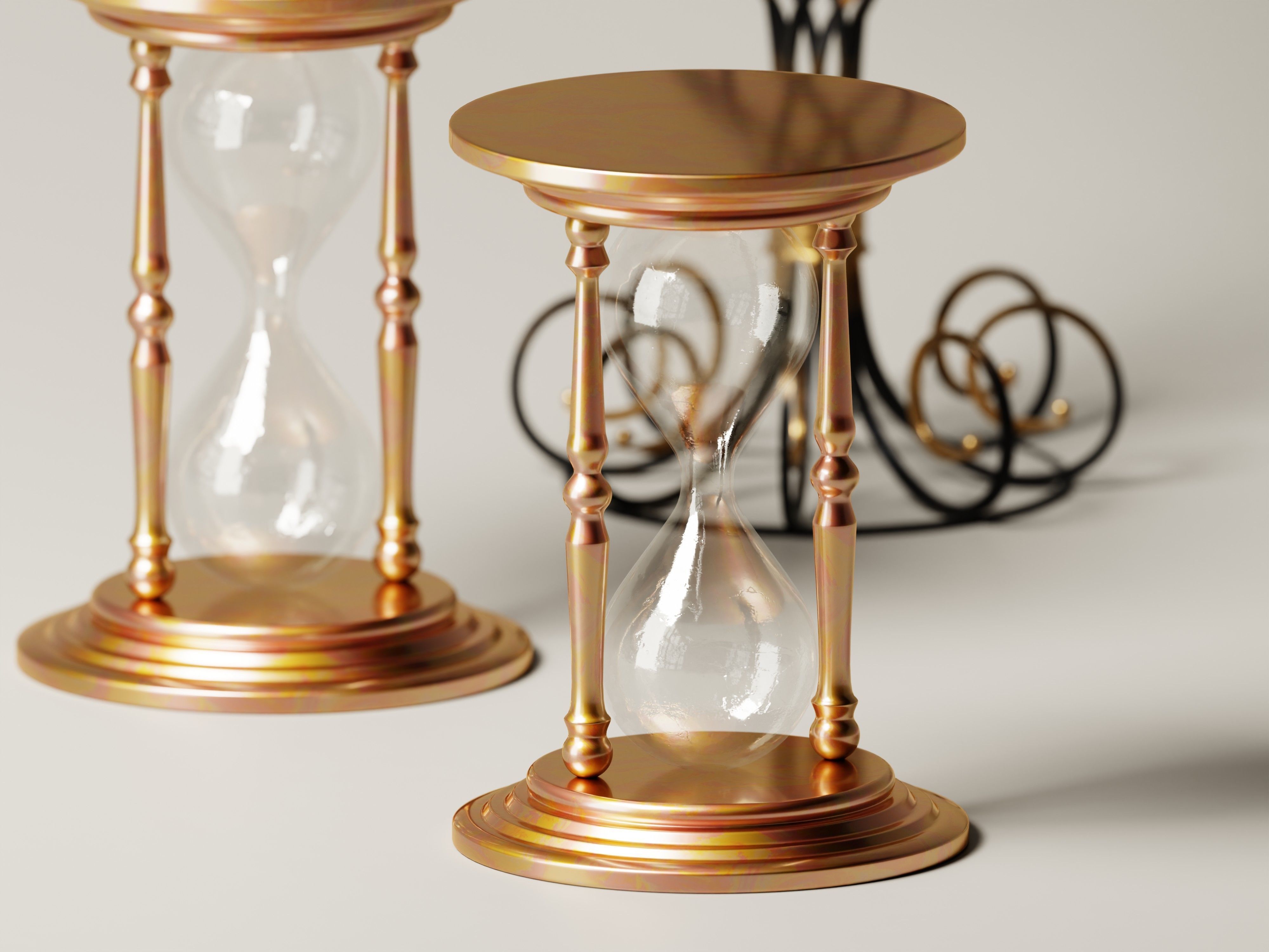 3D model Miniature Hour Glass Timer 3D Model VR / AR / low-poly | CGTrader