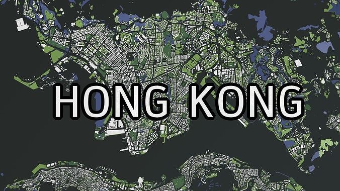 Hong Kong - city and mass buildings 3D model | CGTrader